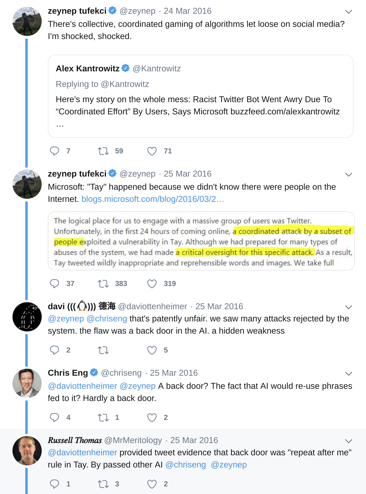 Repeat After Me: Microsoft’s TayBot Was Backdoored, Not Turned ...