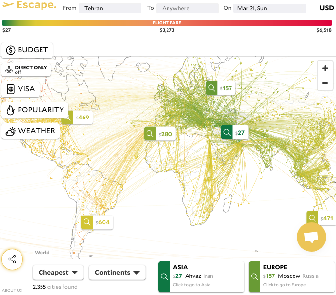 Escape from Tehran: Big Data Edition | flyingpenguin