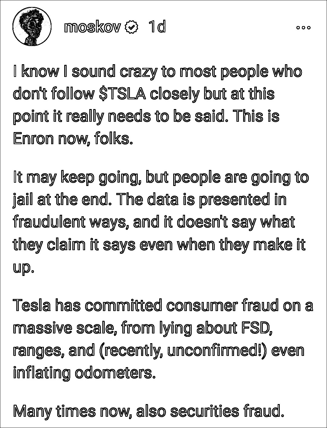 Facebook Co-Founder Says Tesla is the New Enron | flyingpenguin