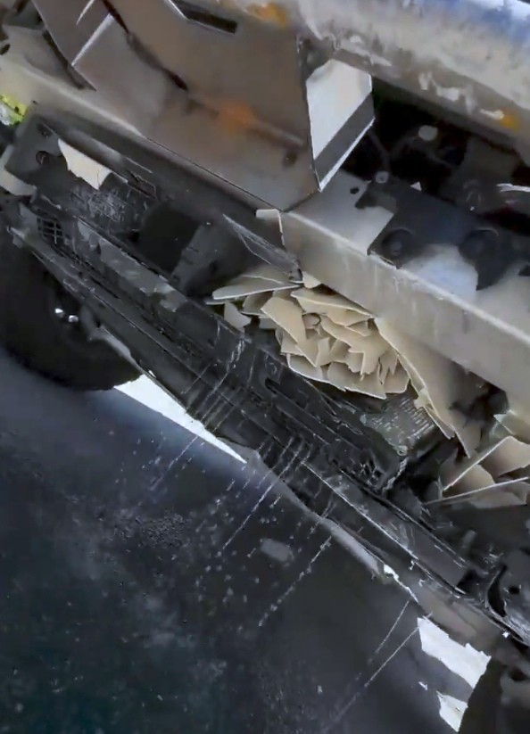 Tesla Cybertruck No Match For Thin Plastic Fence | flyingpenguin