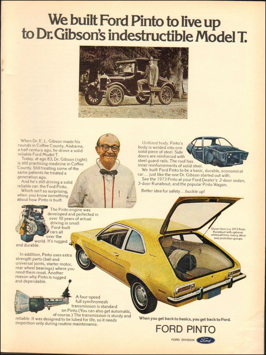 Deadly Ford Pinto Was Marketed as Indestructible and Carefree ...