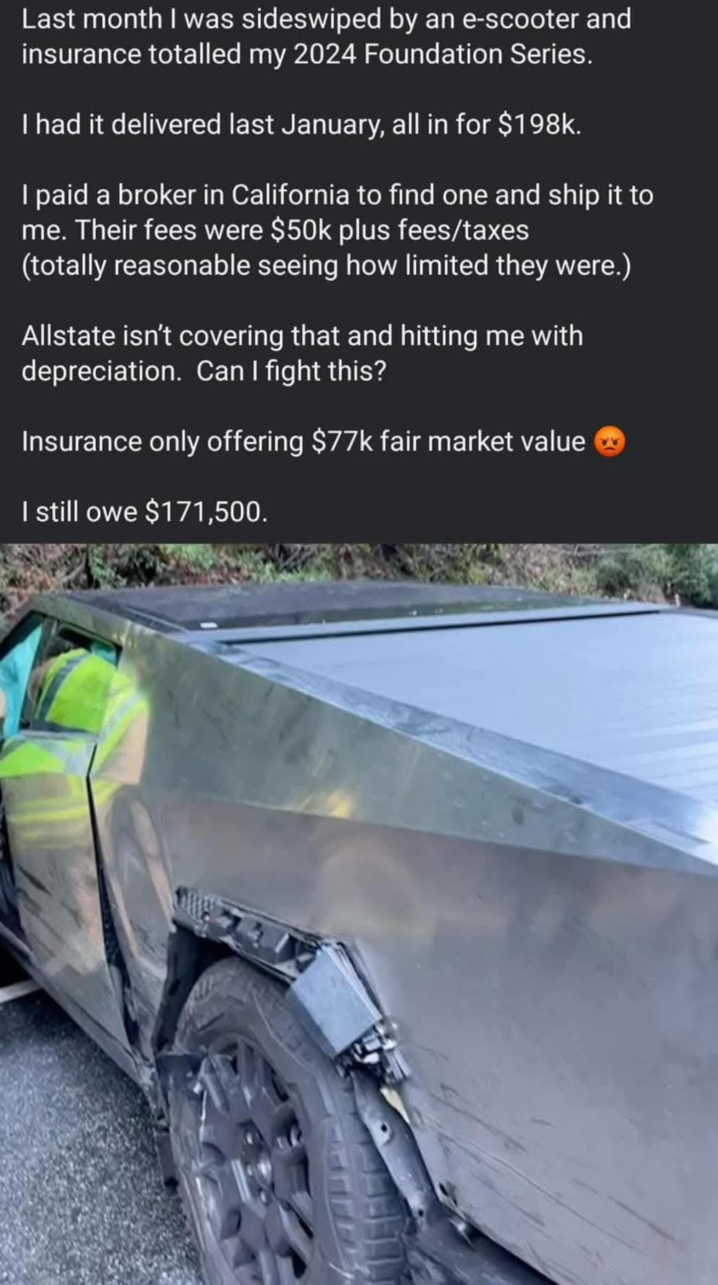 $100K Scam Angers Tesla Owners: Yet Another Cybertruck Totaled in Minor ...