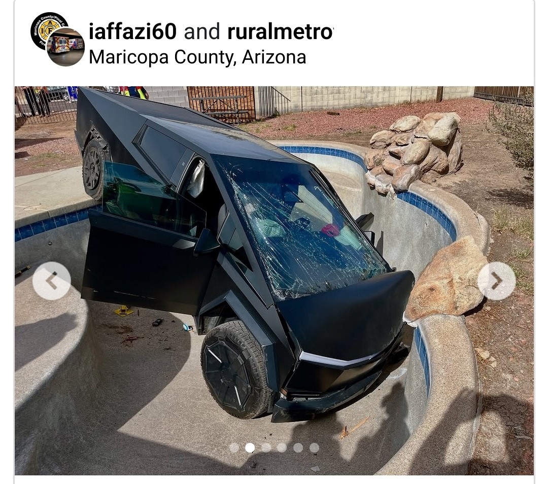 AZ Tesla Cybertruck Fails Real World Safety Test in “Veered” Crash Into ...