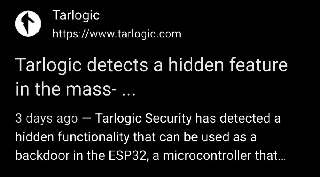 ESP32 “Backdoor” Claims? How CVE-2025-27840 Analysis Shows No Backdoor | flyingpenguin