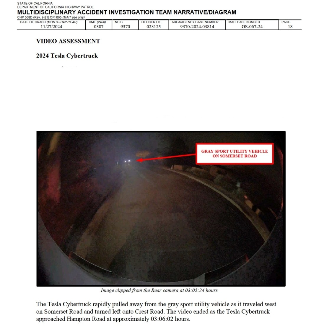 52 Seconds Missing From Piedmont Tesla Cybertruck Crash | flyingpenguin